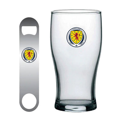 Scottish FA Tulip Pint Gl Set Transparent (One Size)