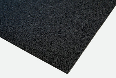 Scraper Entrance Mat 90 x 150cm Black | DIY at B&Q