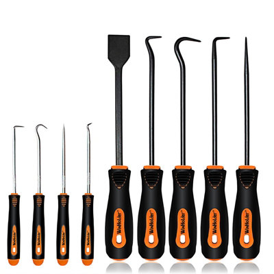 Scraper Hook and Pick Tool Set & Mini Hook Pick Magnetic Retractable Pickup