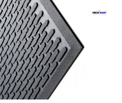 scrapper mats 5ft x 3ft Rubber Scrap Mat Eco Friendly Entrance Mat in Black