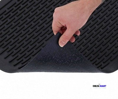 scrapper mats 5ft x 3ft Rubber Scrap Mat Eco Friendly Entrance Mat in Black