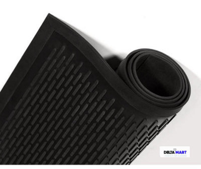 scrapper mats 5ft x 3ft Rubber Scrap Mat Eco Friendly Entrance Mat in Black