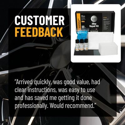 Scratch Doctor Alloy Wheel Repair Kit Black for damaged, scuffed ...