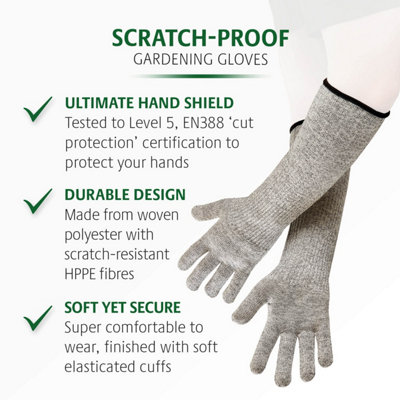 Scratch Proof Gardening Gloves - Gauntlets Protect Hands and Arms from ...