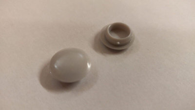 Screw Cover Cap 10mm Grey Pack Of 100