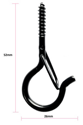 Screw Hooks Q-Hanger for Wind Chimes, Outdoor String Lights, Christmas ...