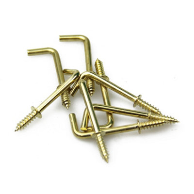 SCREWD 25mm Brass Plated L Hook for Creating Extra Room in the Kitchen ...