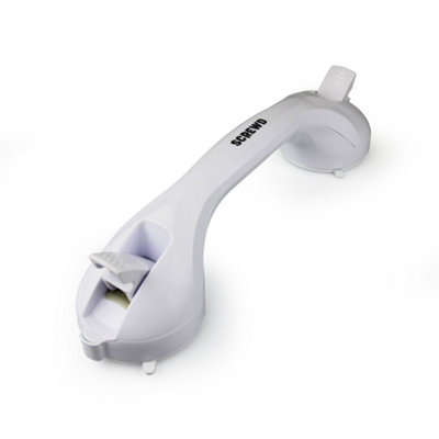 SCREWD 400mm Bathroom Suction Cup Shower and Bath Aid Handle for Extra ...