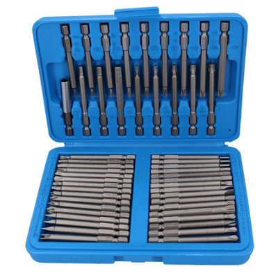 Screwdriver Bits Torx / PZ / PH / Flat Hex Spline Extra long Security ...