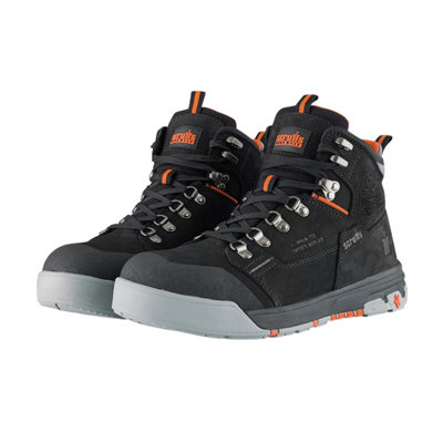 Scruffs Mens Hydra Nubuck Safety Boots Black (10 UK)