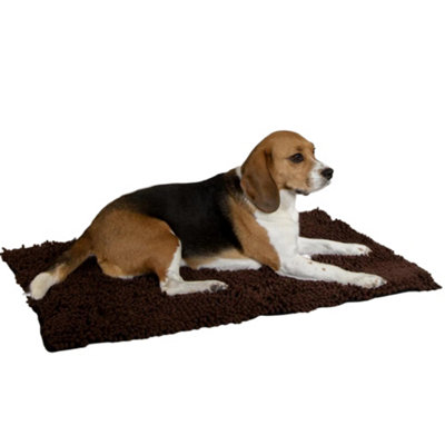 Scruffs Noodle Dog Drying Mat Chocolate (90cm x 60cm)