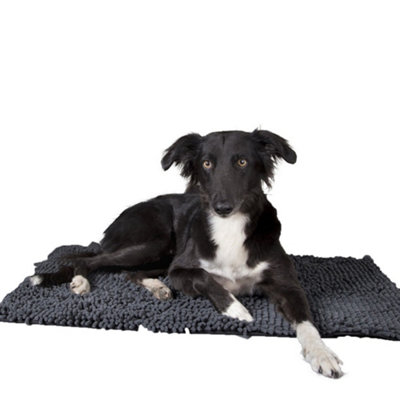 Scruffs Noodle Dog Drying Mat Grey (90cm x 60cm)