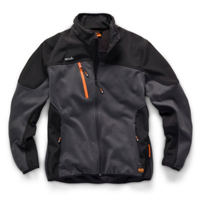 Scruffs Trade Tech Softshell Work Jacket Charcoal Grey - Medium