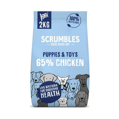 Scrumbles Natural Gluten-Free Dog Dry Food With Fresh Chicken, For ...