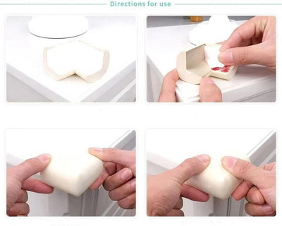 SD, Baby Child Safety Edge and Corner Protector Set 2m Edge Strip with 4 Corner Guards Soft Foam ...