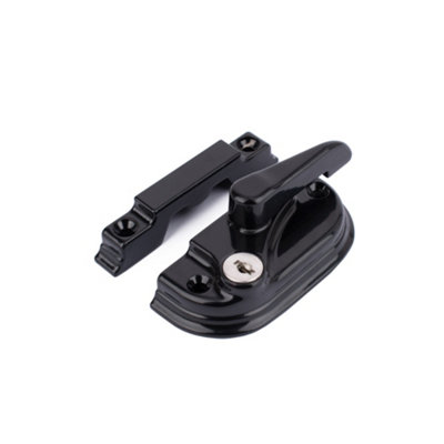 SDH Modern Cam Catch Lock & Keep - Black | DIY at B&Q