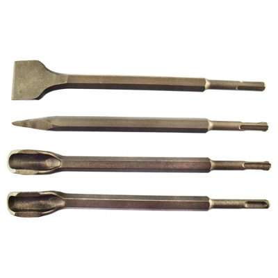Sds Plus Chisel Set Point Flat Groove Tile Chisels 15mm Shank Total
