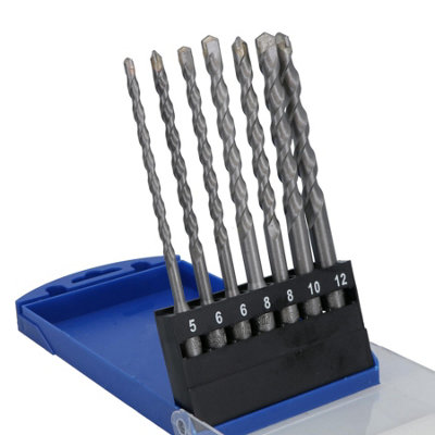 SDS Plus Metric Drill Bit Set 5 - 12mm for Bricks, Concrete Tungsten ...