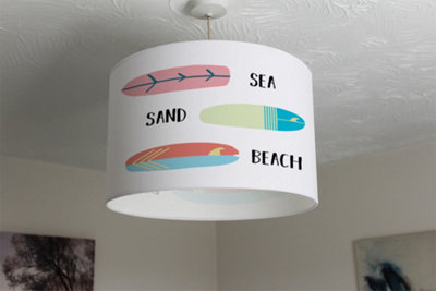 Sea, Sand, Surf, Beach (Ceiling & Lamp Shade) / 45cm x 26cm / Ceiling ...