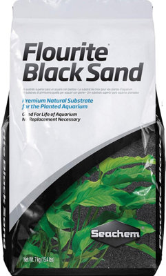 Seachem Flourite Black Sand 7kg Aquarium Substrate Gravel Sand