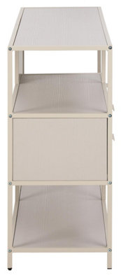 Seaford Grey Storage Unit with 2 Drawers and 3 Shelves