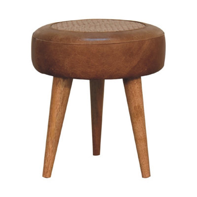 Seagrass Buffalo Footstool Oak-Ish Finish