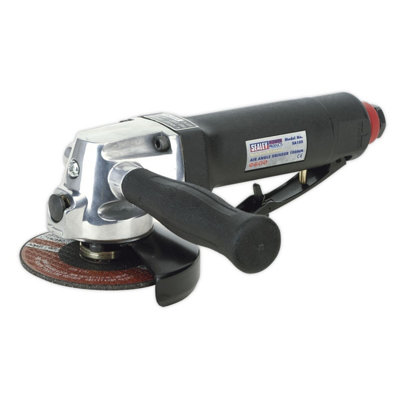 Sealey 100mm Air Angle Grinder Composite Body With Side Handle ...