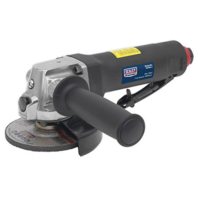 Sealey 100mm Air Angle Grinder Composite Body With Side Handle ...