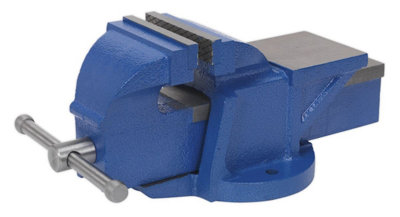 Sealey 100mm Heavy Duty Professional Cast Iron Fixed Base Vice Blue CV100XT
