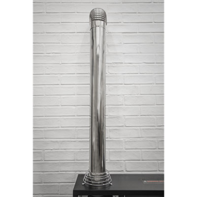 Sealey 100mm Stainless Steel Exhaust/Flue Extension Pipe For IR13/IR16 ...