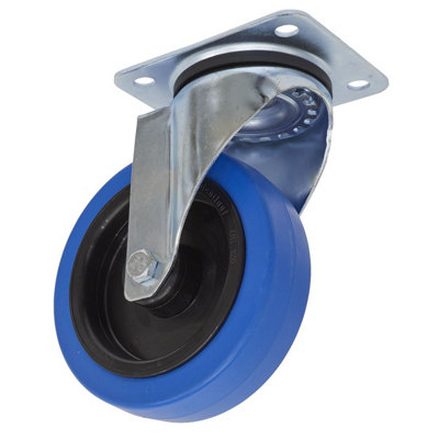 Sealey 125mm Castor Polyamide Wheel Swivel Plate 250kg Load Capacity ...