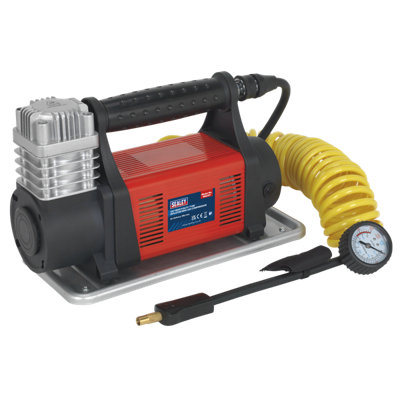 Sealey 12V Heavy Duty Mini Air Compressor Maximum Pressure 150PSI MAC07 ...