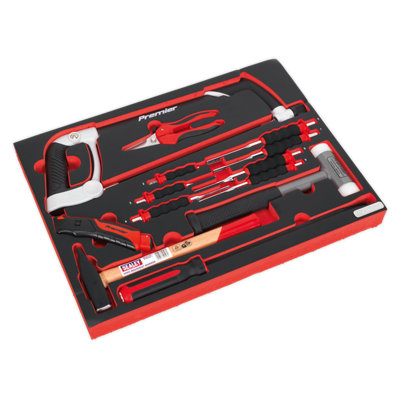 Sealey 13 Piece Premier Platinum General Tool Tray Kit 530x397x45mm ...
