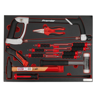 Sealey 13 Piece Premier Platinum General Tool Tray Kit 530x397x45mm ...