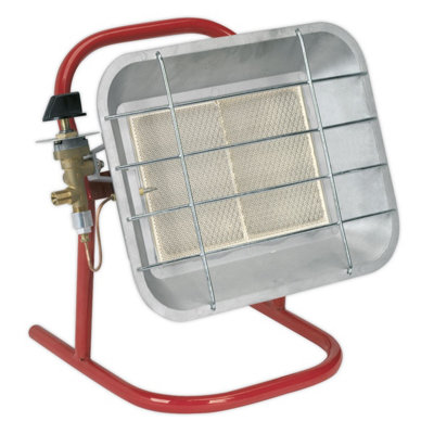 Sealey 14.330BTU/HR Space Warmer Propane Heater With Stand 1.5m Gas ...