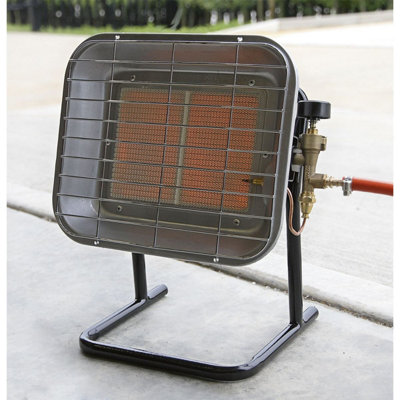 Sealey 14.330BTU/HR Space Warmer Propane Heater With Stand 1.5m Gas ...