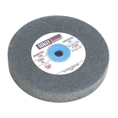 Sealey 150mm Aluminium Oxide Grinding Stone For Bench Grinder A60P Fine ...