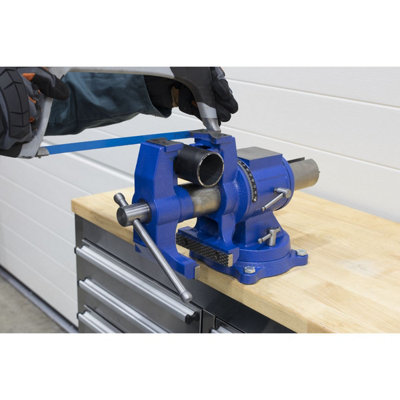 Sealey 150mm Cast Iron Multifunction Swivel Base Vice Bench Mounting MFV150
