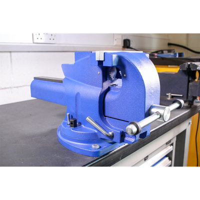 Sealey 150mm Quick Action Swivel Base Cast Iron Vice With Bench ...