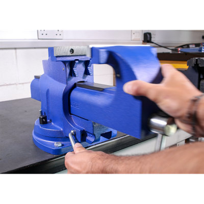 Sealey 150mm Quick Action Swivel Base Cast Iron Vice With Bench ...