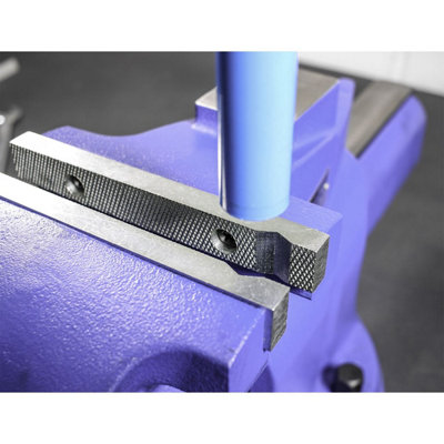 Sealey 150mm Quick Action Swivel Base Cast Iron Vice With Bench ...