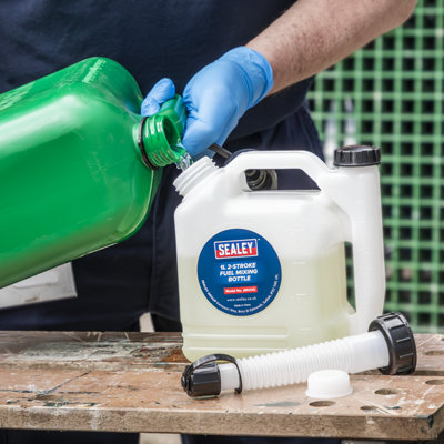 Sealey 2-Stroke Fuel Mixing Bottle Easily Visible Oil & Fuel 1L Various ...