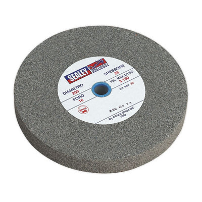 Sealey 200 A60P Fine Grinding Stone For Bench Grinder Aluminium Oxide ...
