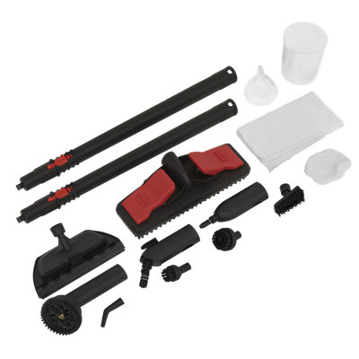 Sealey 2000W Steam Cleaner 2L Tank IP Rating IPX4 60 DegreesC - Red ...