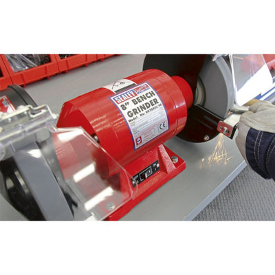 Sealey 230V Workshop Bench Grinder Eye Shields Included 200mm 560W BG200XL