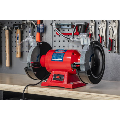 Sealey 230V Workshop Bench Grinder Eye Shields Included 200mm 560W BG200XL