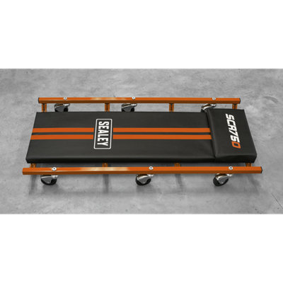 Sealey 36" Deluxe American-Style Creeper with Steel Frame & 6 Wheels ...