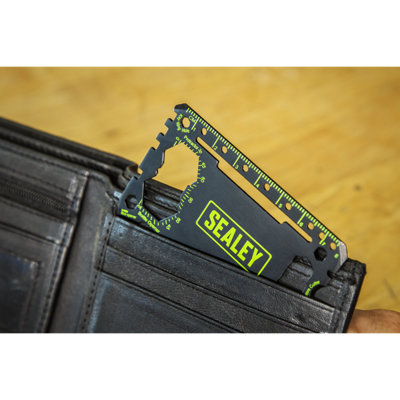 Sealey 50 In 1 Pocket Multi Tool Screwdriver Ruler Wire Cutter ...
