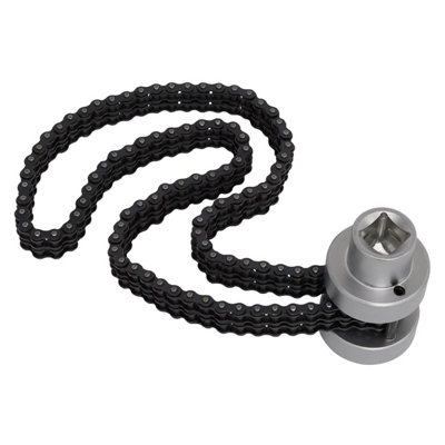 Sealey 60-115mm 1/2" Square Drive Oil Filter Chain Wrench Heavy Duty VS937