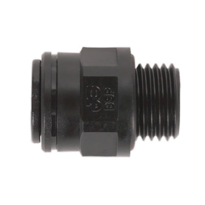 Sealey 8mm Pipe to 1/4" BSP Thread Straight Adaptor - Pack of 5 Black ...